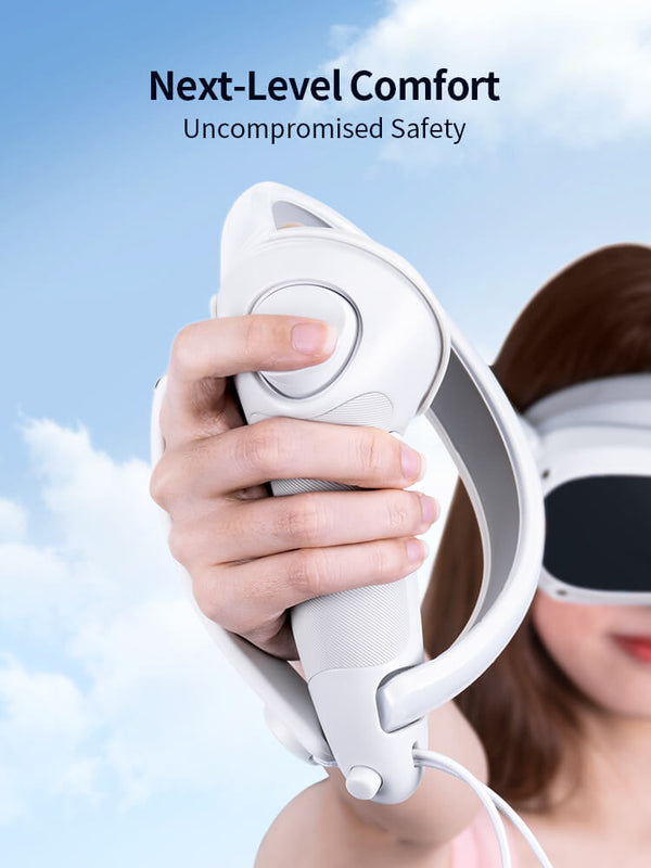 ZyberVR Pico 4 Extended Knuckle Grips Cover With Silicone Halo Protect