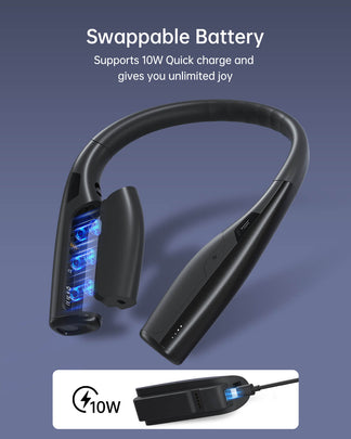 ZyberVR Quick-Charge Neck Power Bank With Swappable Battery